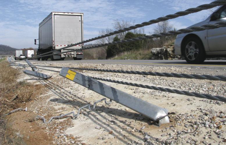 Truck impact causes first break in cable barrier | News ...