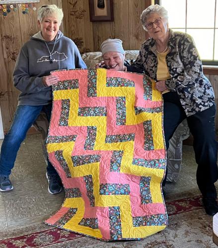 Potted Few members create lap quilts for cancer patients | Neighbors ...