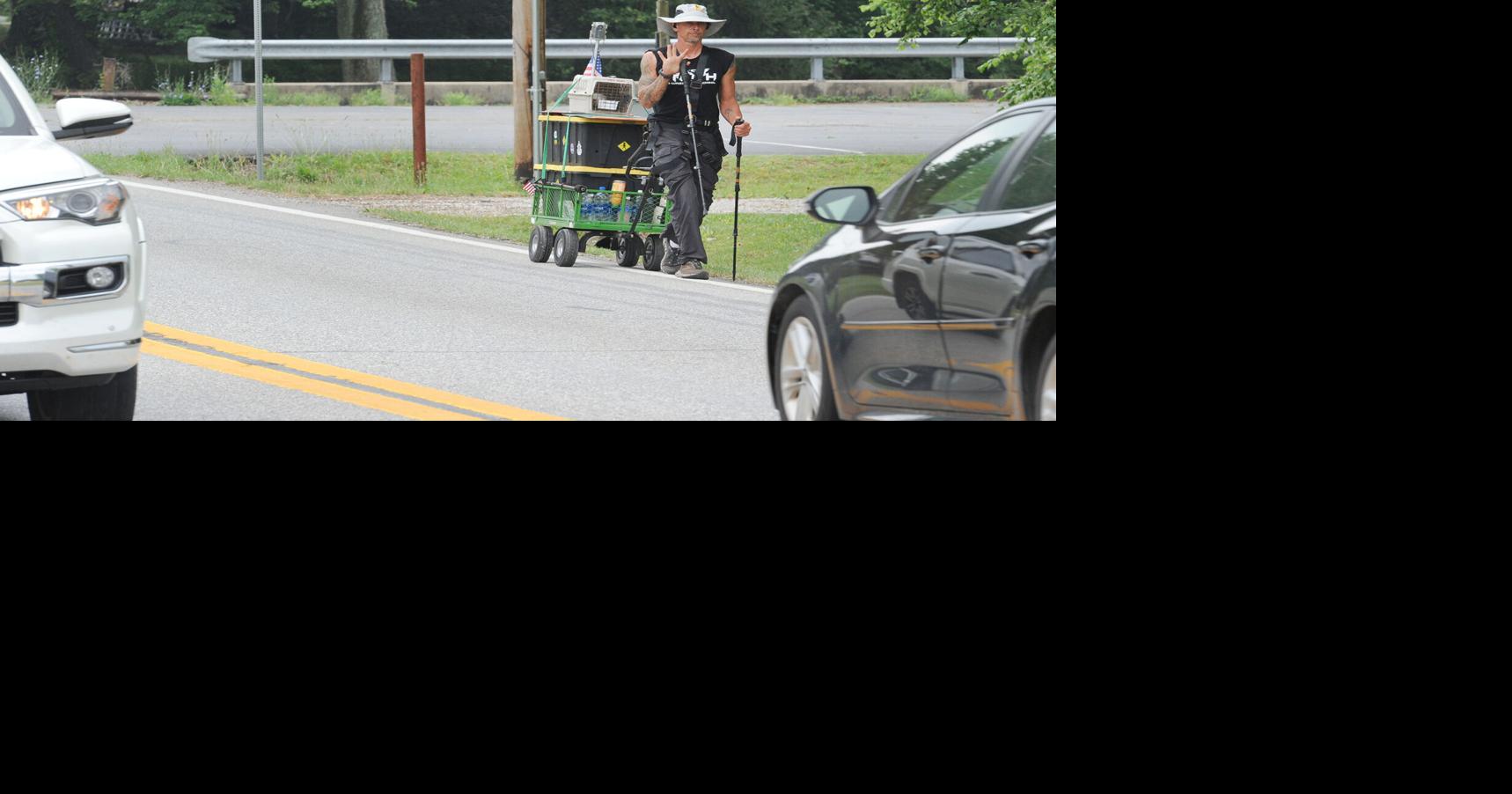 Road Warrior: Michigan native walking across America for veterans cause ...