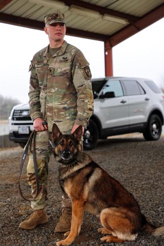 Fort Knox working dog, handler awarded for bomb search efforts | Local ...