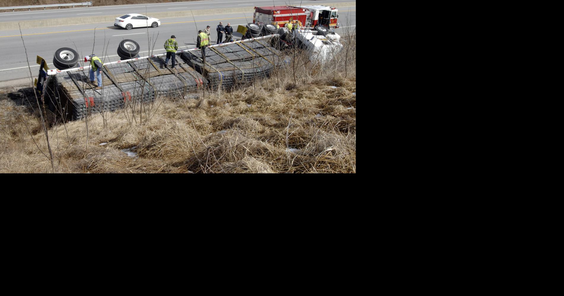 Semi turns over | Local News | thenewsenterprise.com