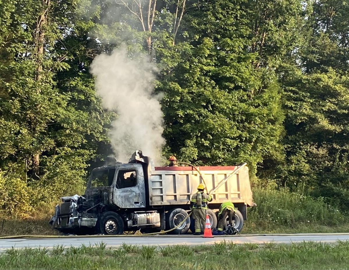 Firefighters extinguish dump truck fire on WK Parkway | Local News ...