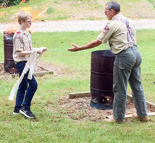 Boy Scout Troop 152 preforms flag retirement ceremony | Neighbors ...