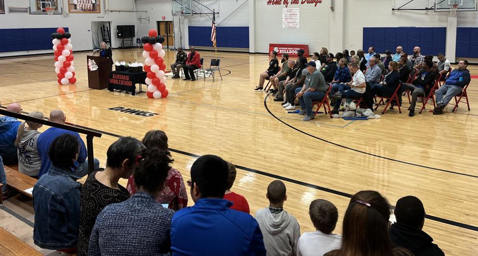 Bluegrass Middle School honors local veterans | Local News ...