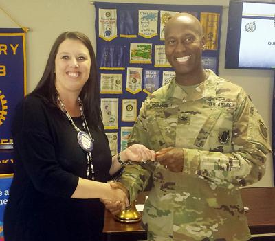 U.S. Army Col. Johnson speaks at Radcliff Rotary Club meeting ...