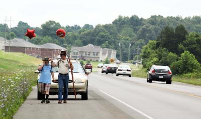 Photo: Joshua Kimble walks to raise awareness for those with special ...
