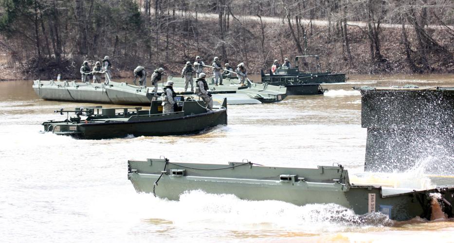 Army company practices rapid raft, bridge construction | Local News ...