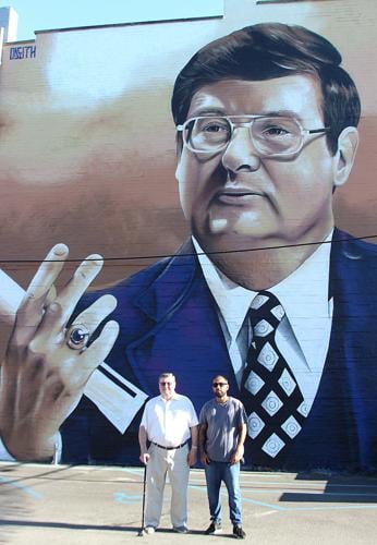 Joe B. Hall mural in Cynthiana being repaired | Local News ...