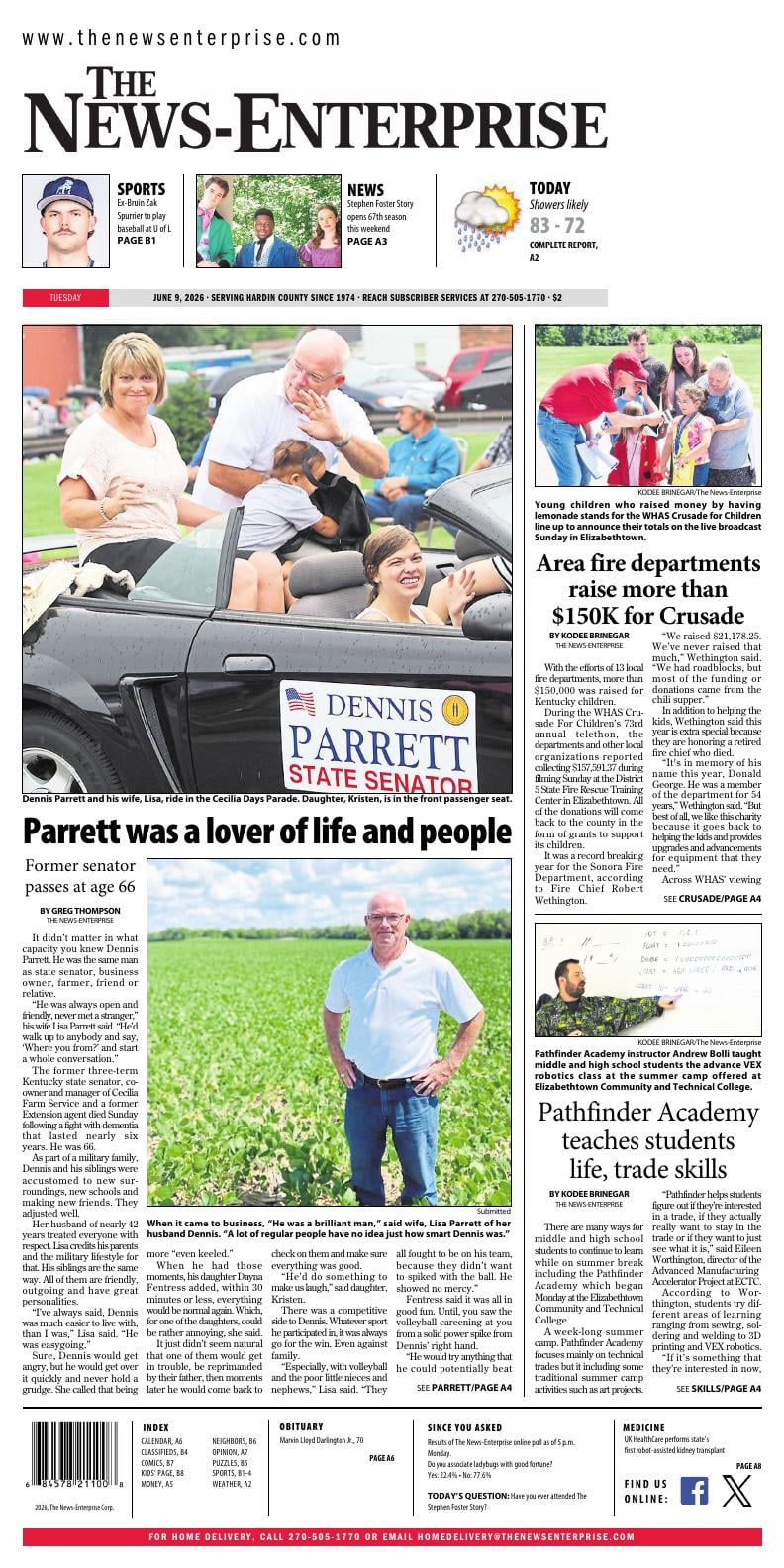 Page A01 | e-Edition | thenewsenterprise.com