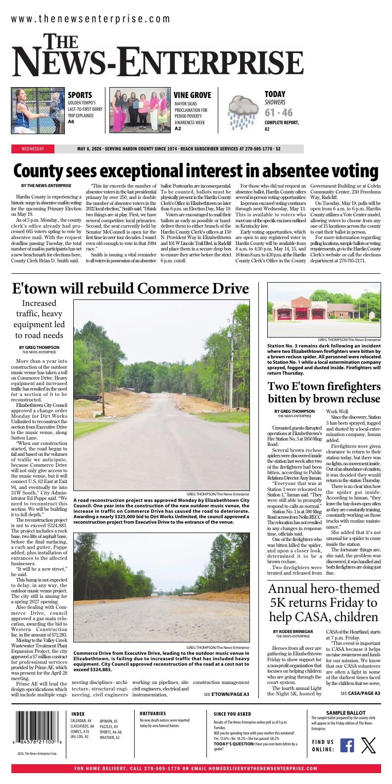 Page A01 | e-Edition | thenewsenterprise.com