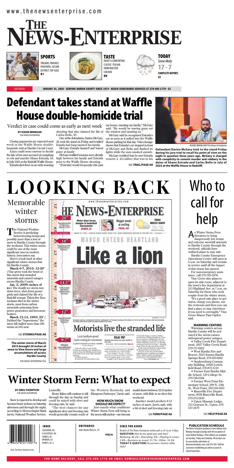 Page A01 | e-Edition | thenewsenterprise.com