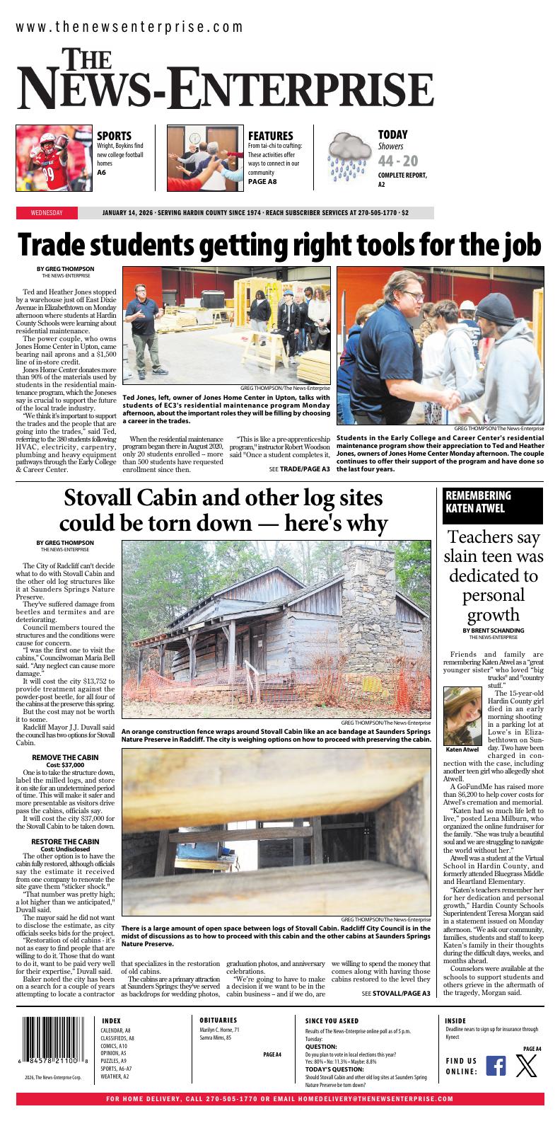 Page A01 | e-Edition | thenewsenterprise.com