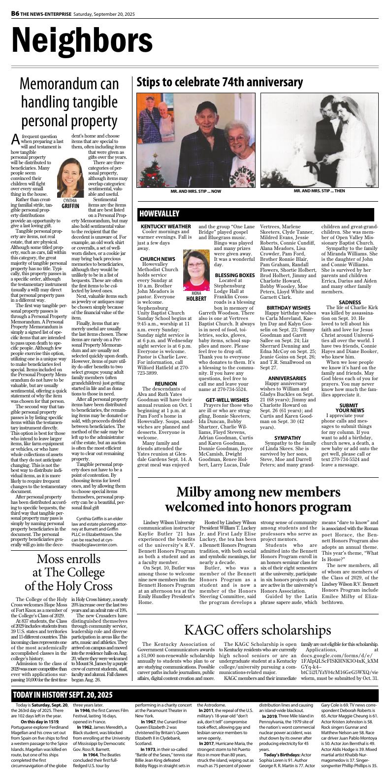 Page B06 | e-Edition | thenewsenterprise.com