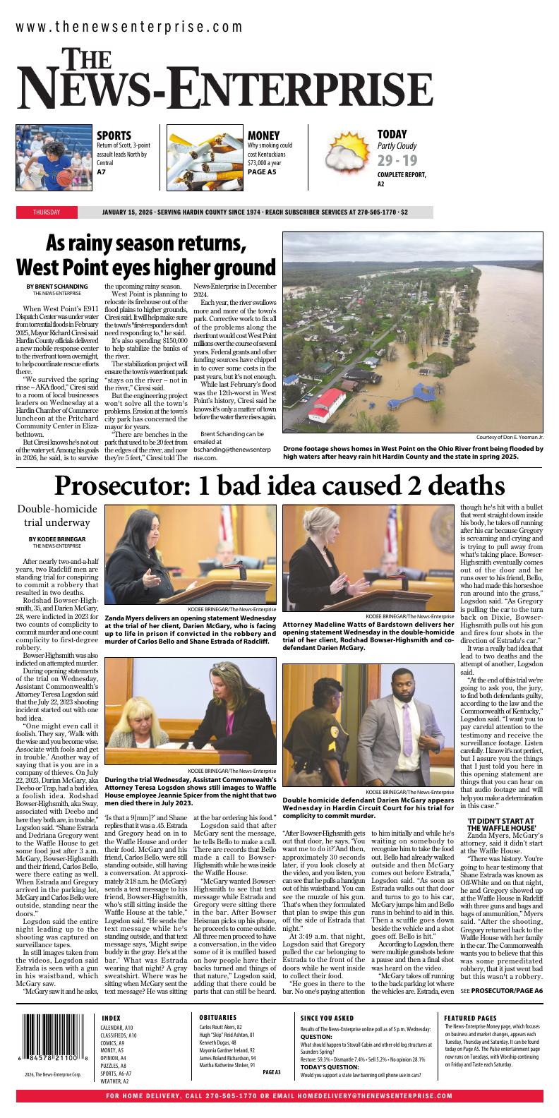 Page A01 | e-Edition | thenewsenterprise.com