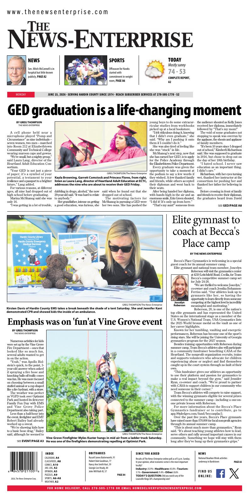 Page A01 | e-Edition | thenewsenterprise.com