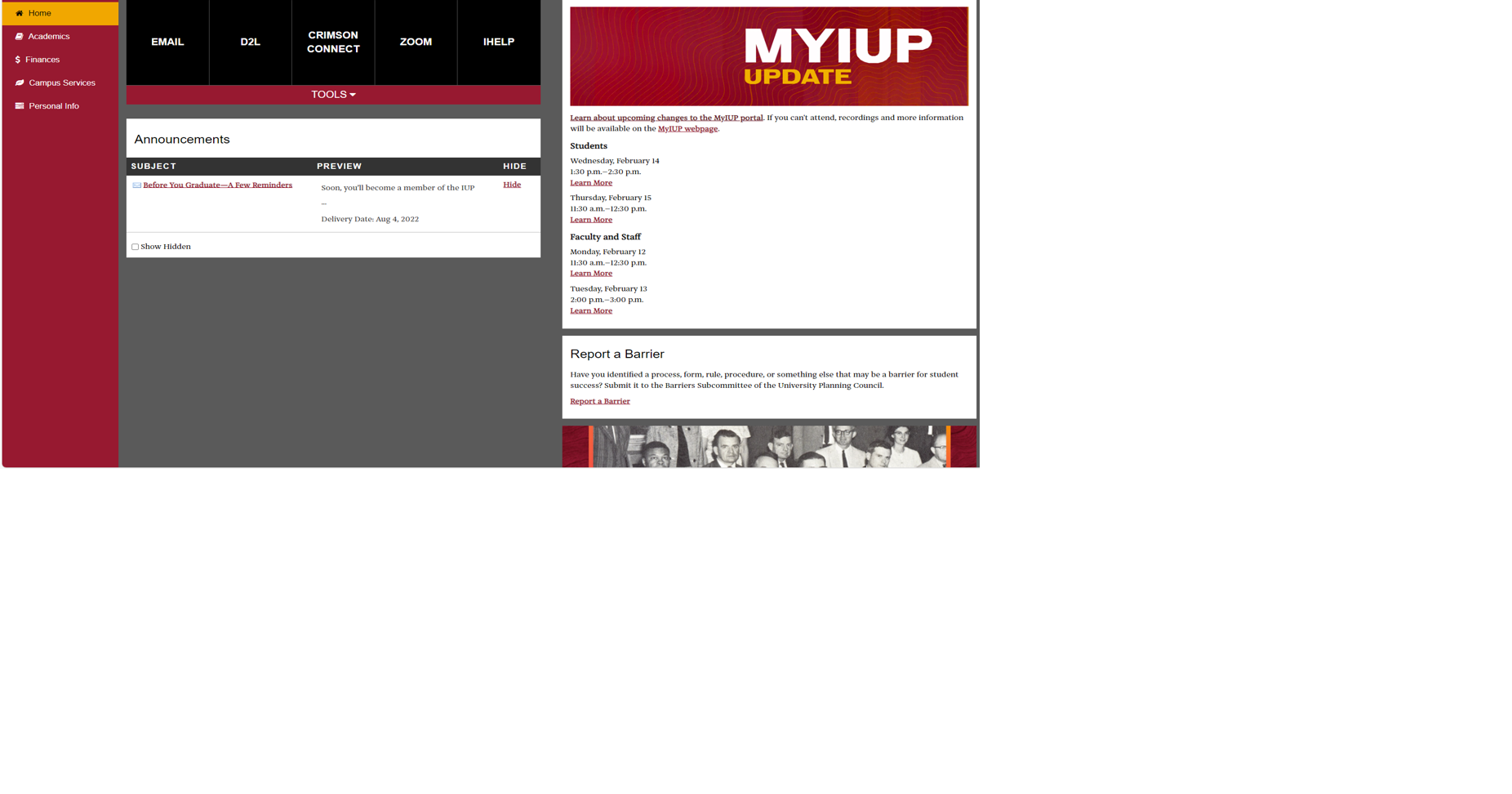 SGA: MyIUP update coming this semester, new features to provide more ...