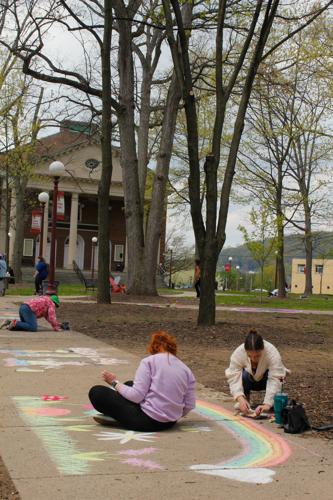 IUP students get creative with Chalk the Walk | Photo Galleries ...