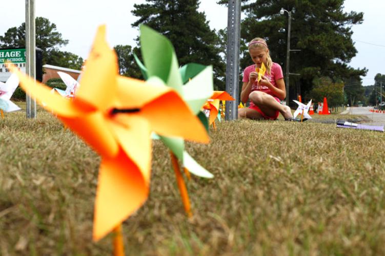Carthage Elementary School Pinwheels for Peace | News | thepilot.com