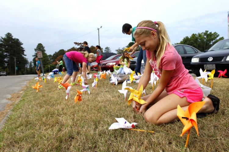 Carthage Elementary School Pinwheels for Peace | News | thepilot.com