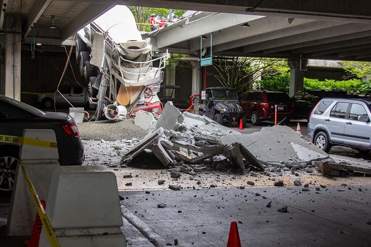No Injuries Reported After Concrete Truck Collapses Hospital Parking ...