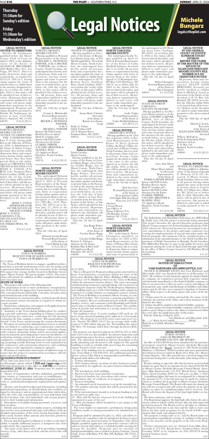 Page B016 | e-Edition | thepilot.com