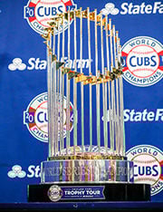 Chicago Cubs World Series trophy appearance highlights Fan Fest pre ...