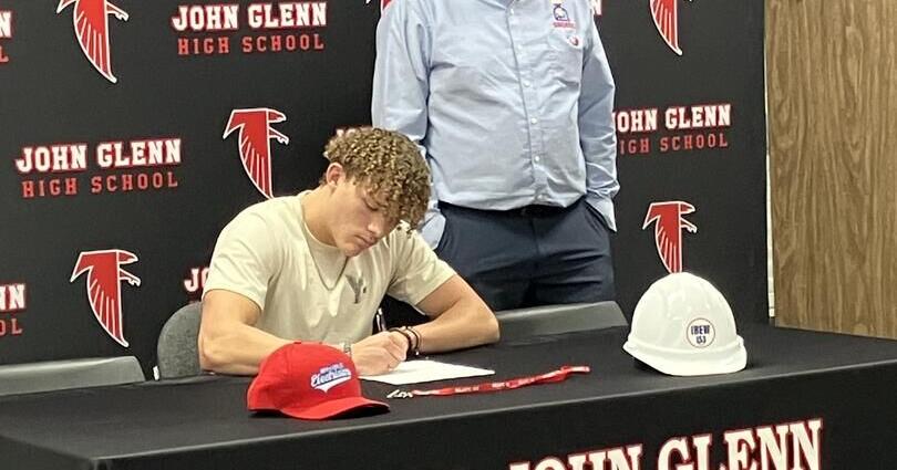 JGHS senior Jake Duval signs with Electricians Union of South Bend ...