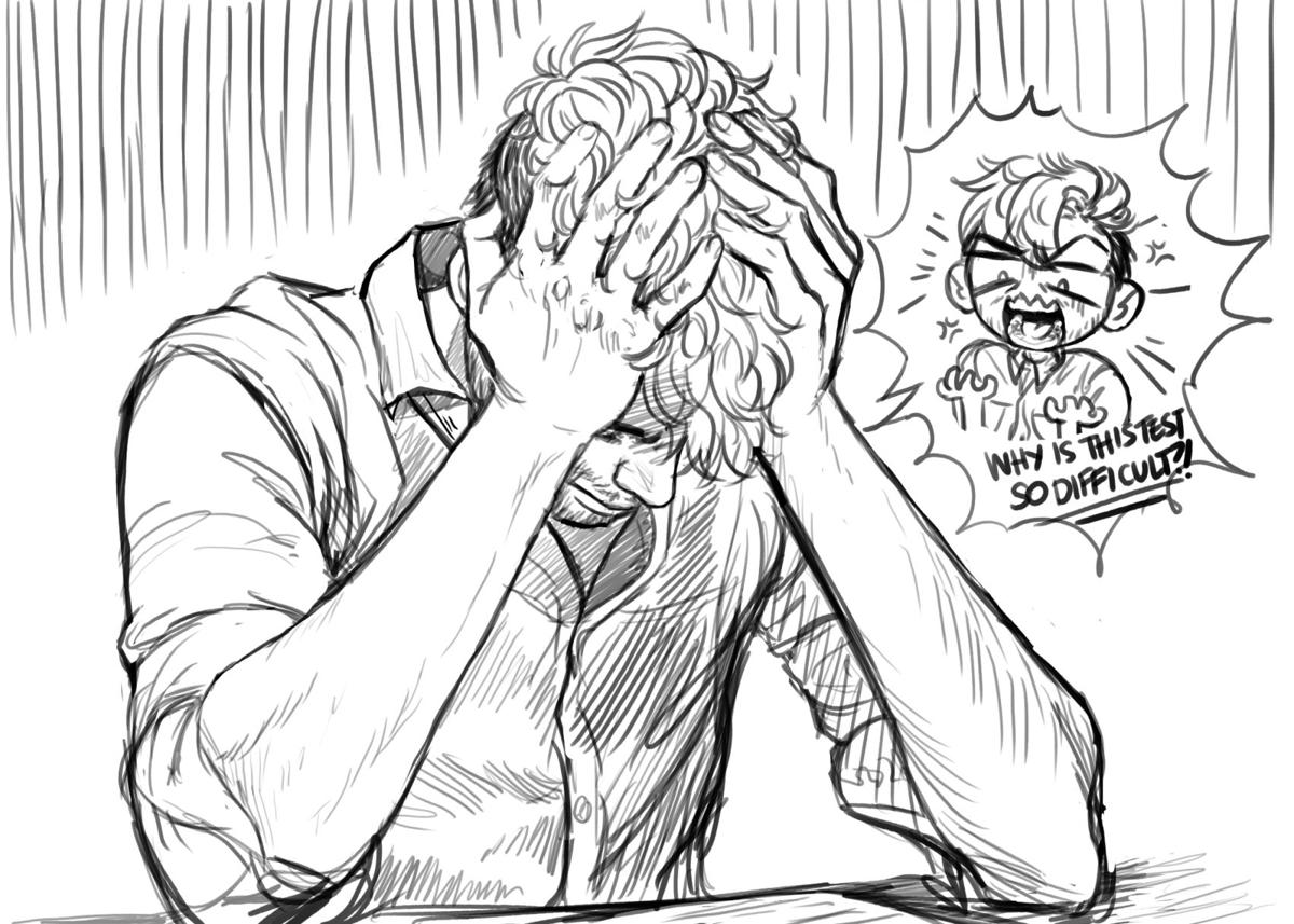 difficult test drawing