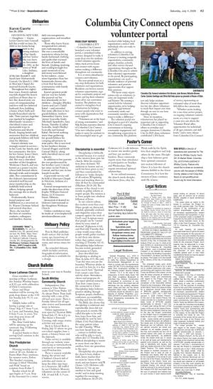 Page A1 | The Post & Mail E-edition | thepostandmail.com