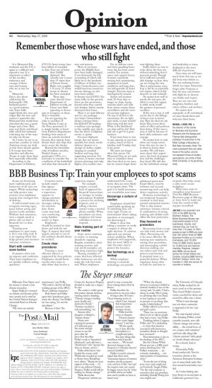 Page A3 | The Post & Mail E-edition | thepostandmail.com