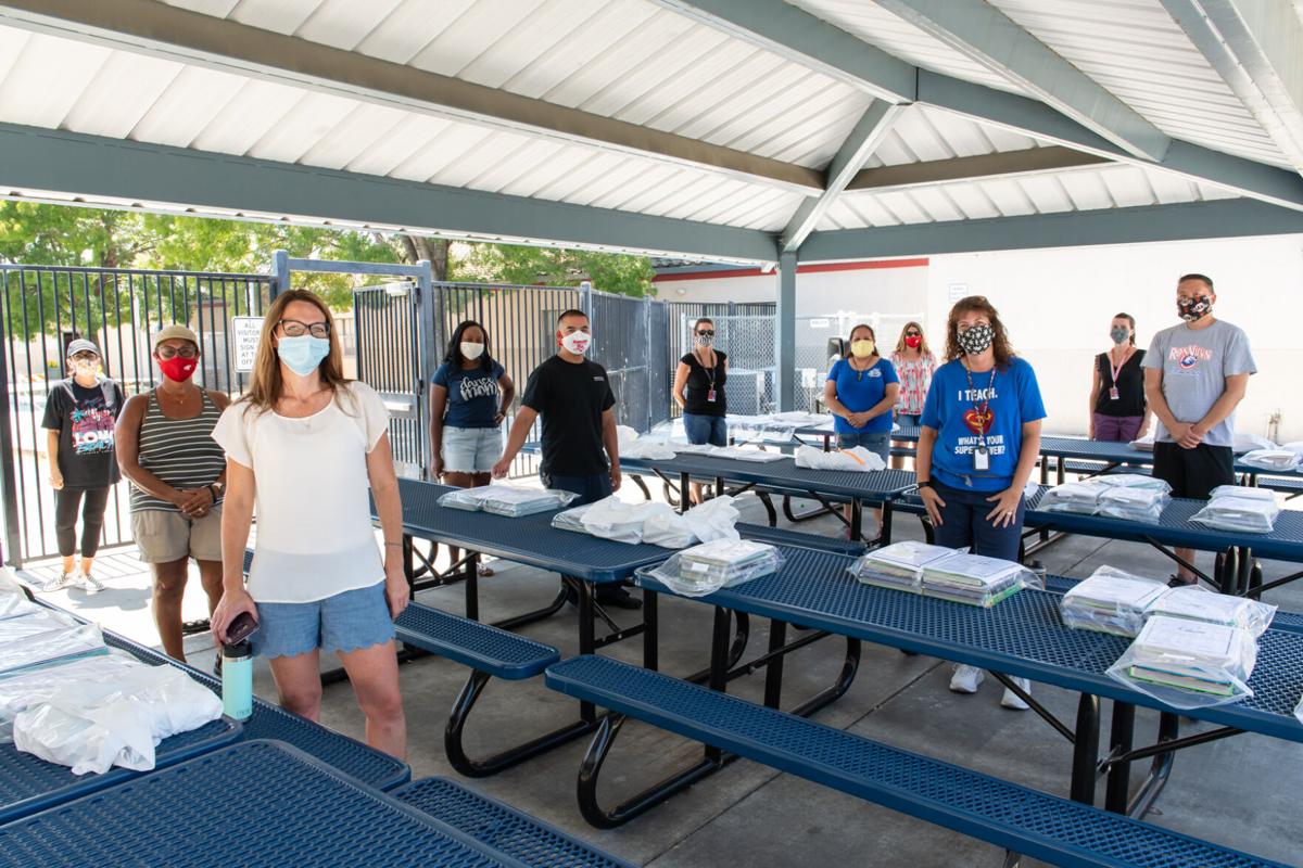 [Photos] School supply distribution at Ron Nunn Elementary School ...
