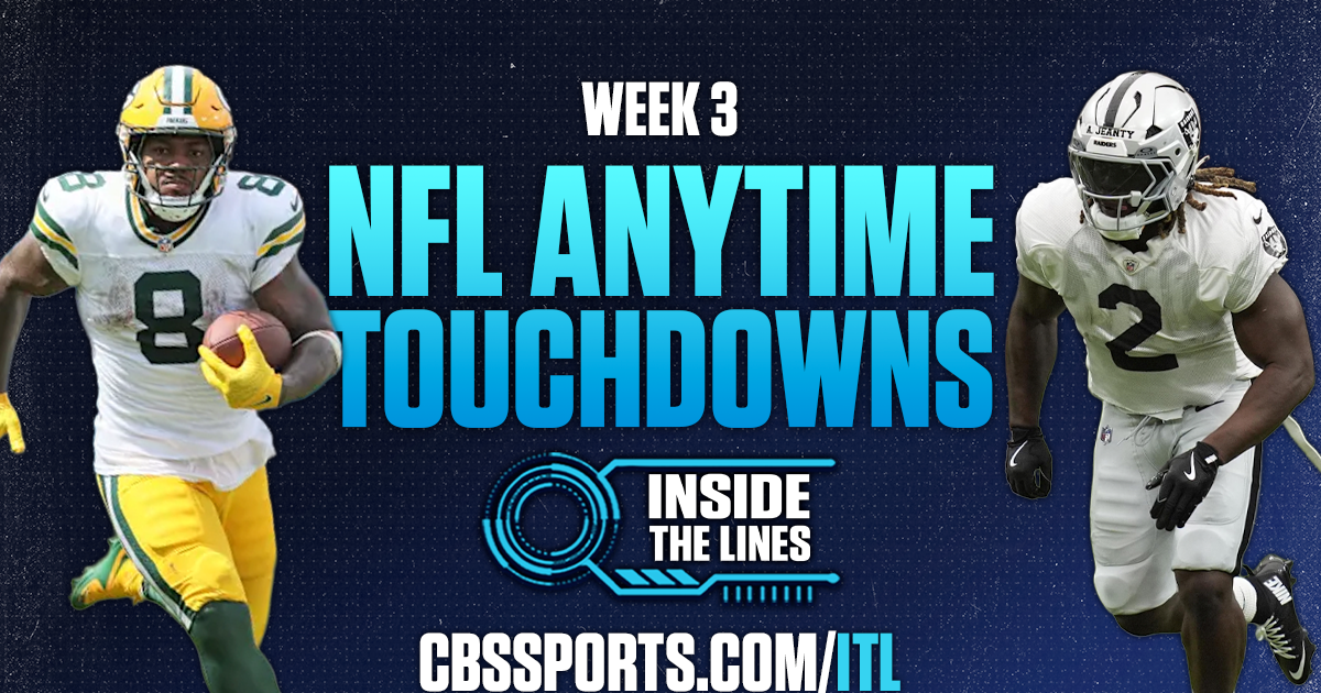 NFL Week 3 anytime touchdown scorer top 100 cheat sheet, parlay: Jacobs ...