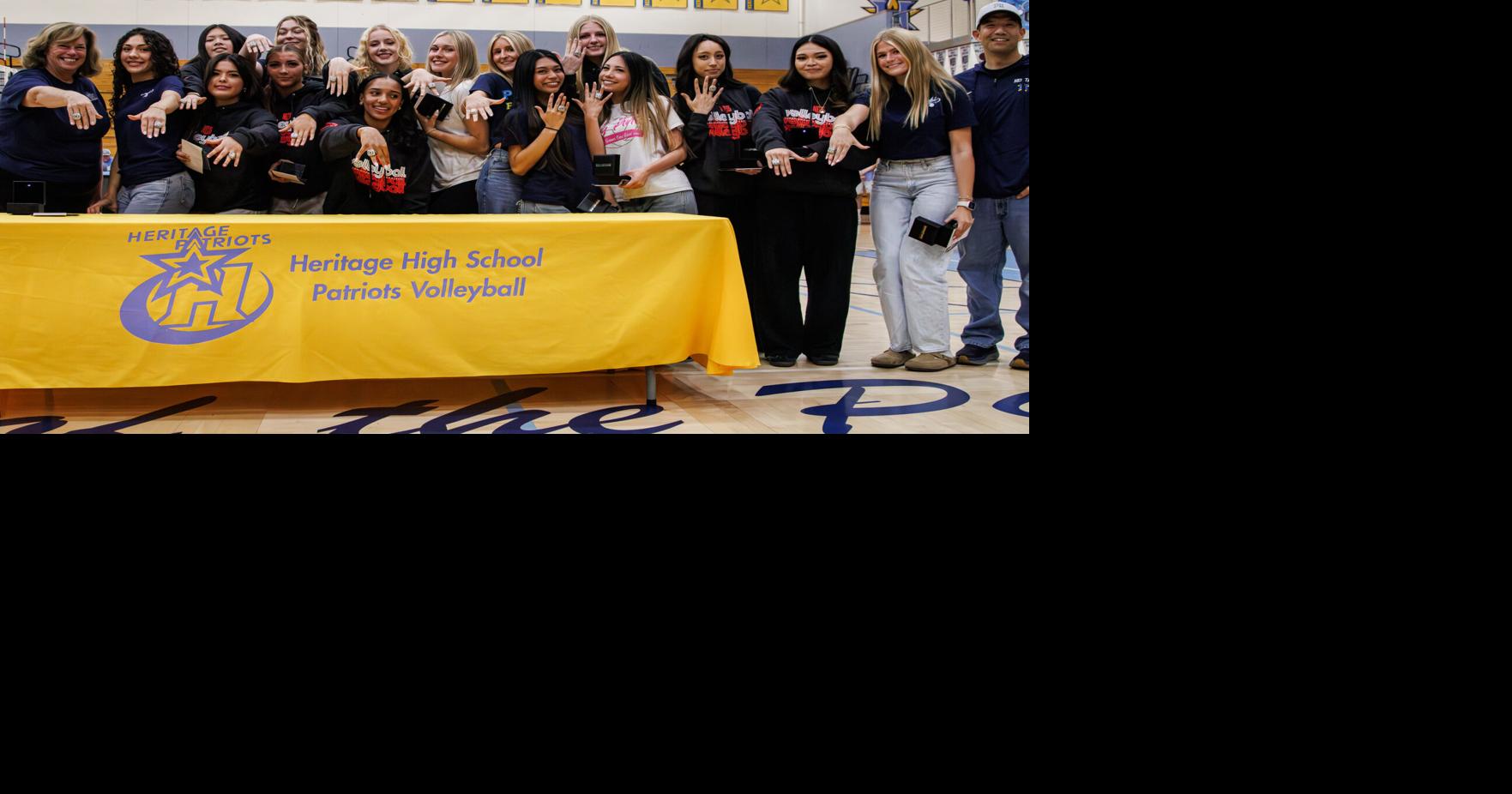 Heritage girls volleyball reflects on championship season during ring ...