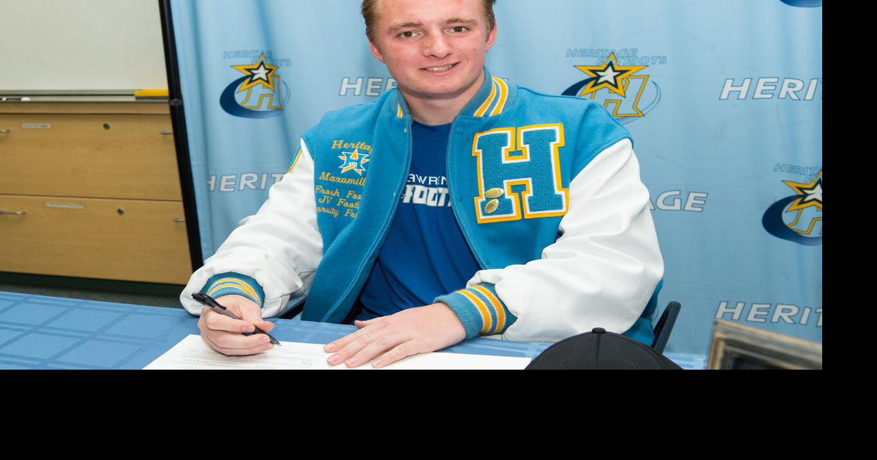 Heritage High’s Max Peterson signs letter of intent to Lawrence ...