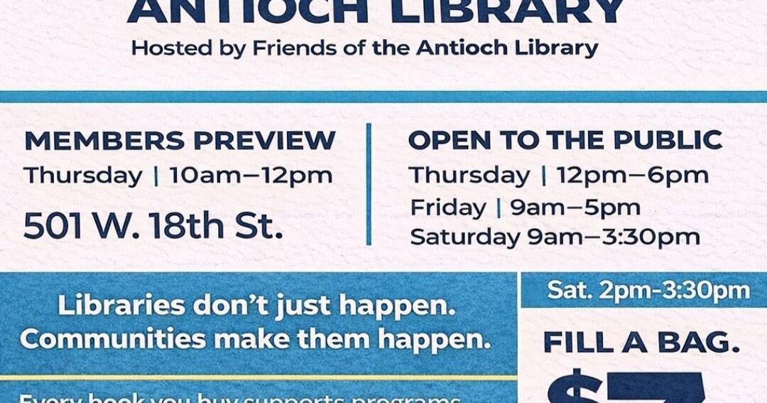 Friends of the Antioch Library Book sale | | thepress.net