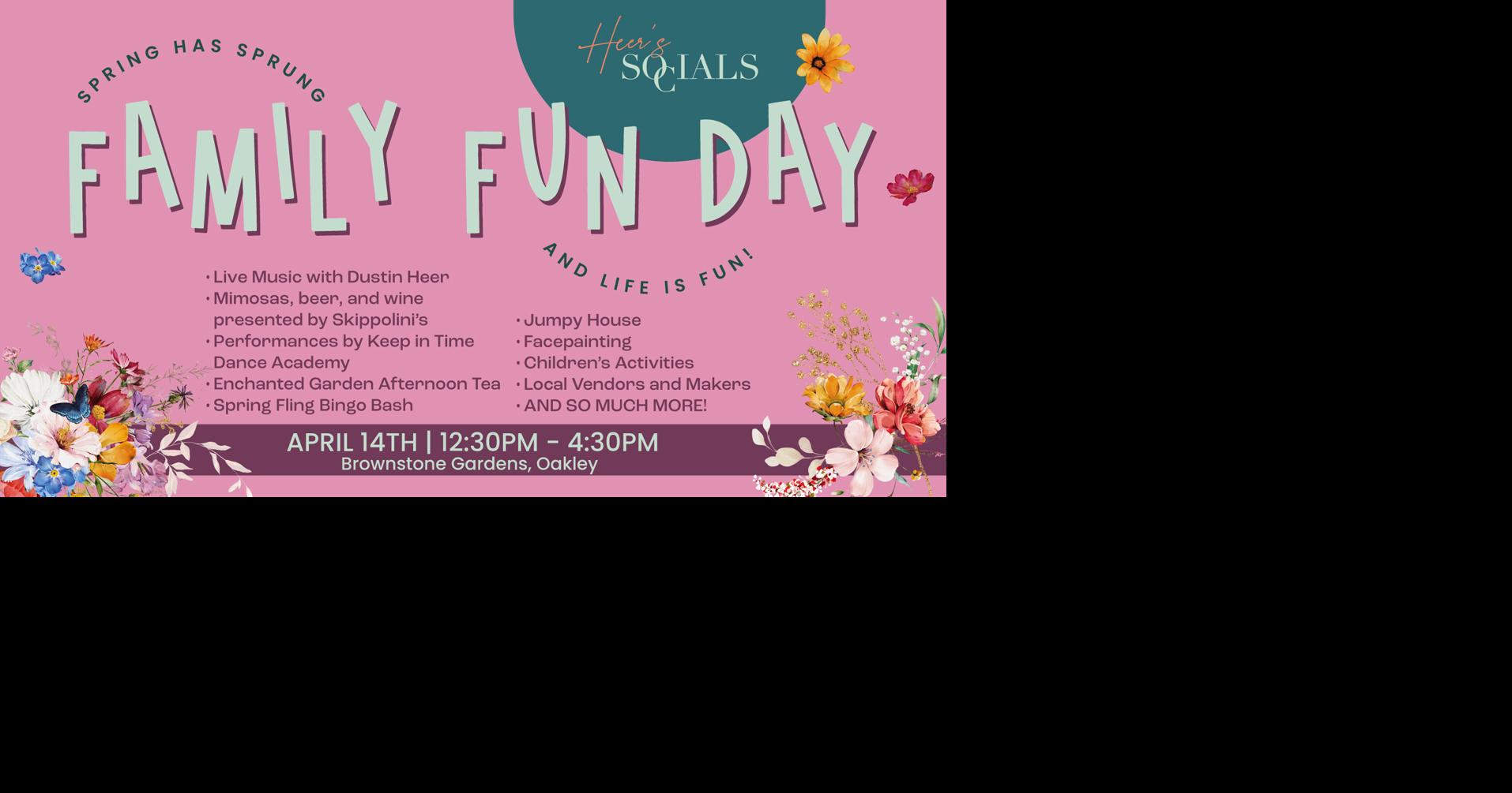 April Family Fun Day with Heer's Socials | Community Calendar ...