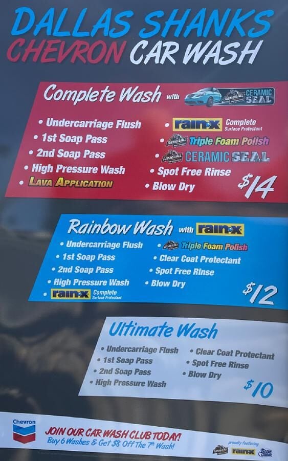 Car Wash Menu | | thepress.net