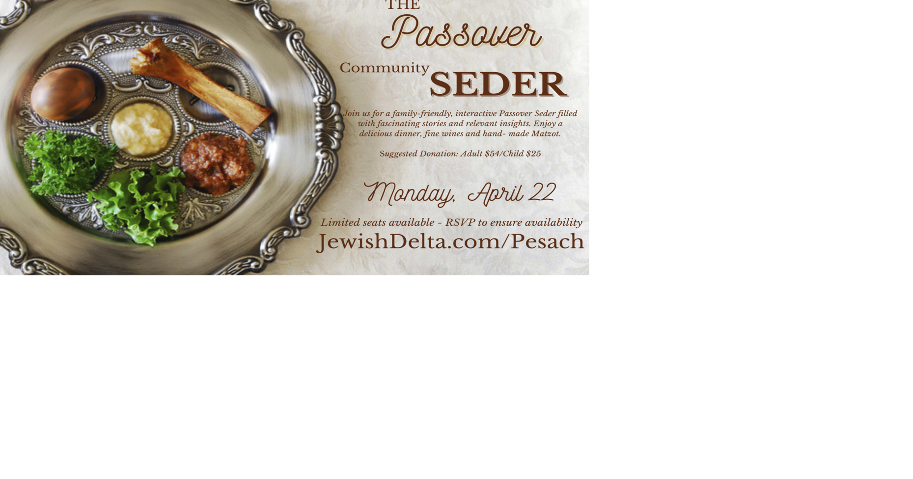 Passover Seder | Community Calendar | thepress.net