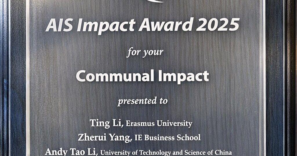 AR Accessibility Research Wins AIS Impact Award 2025 with Support from ...