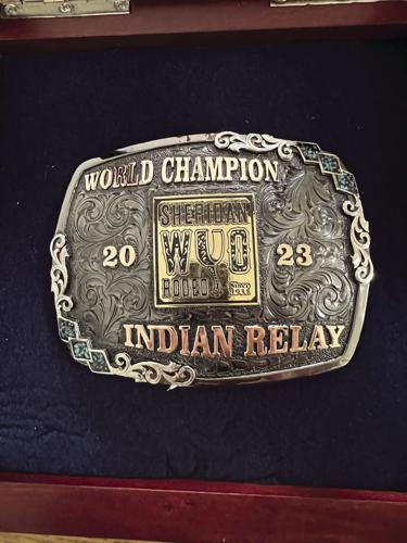 Custom belt buckles made for WYO Rodeo Indian Relay Champions | Local ...