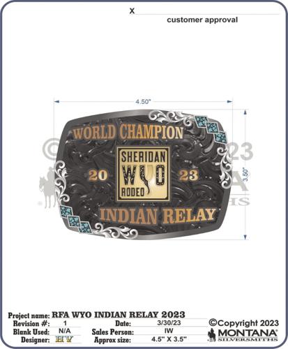 Custom belt buckles made for WYO Rodeo Indian Relay Champions | Local ...
