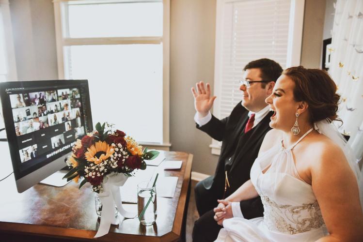 Virtual shift: Couple takes wedding online | Local News ...