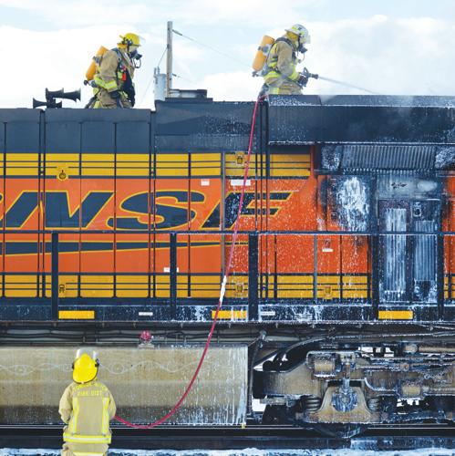 Train locomotive catches fire | Local News | thesheridanpress.com