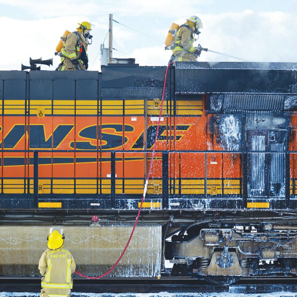 Train locomotive catches fire | Local News | thesheridanpress.com