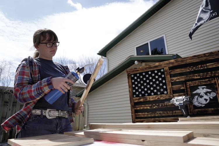 Sheridan Girl Scout Mariah Pierce donates flags to first responders ...