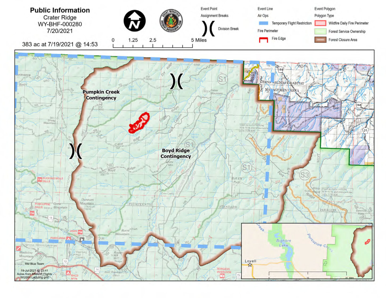 Crater Ridge Fire increases to 383 acres | Local News ...