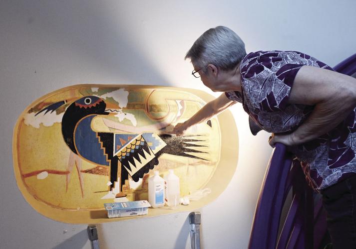 Lotus Theater-era mural unfurls at the WYO Performing Arts and ...