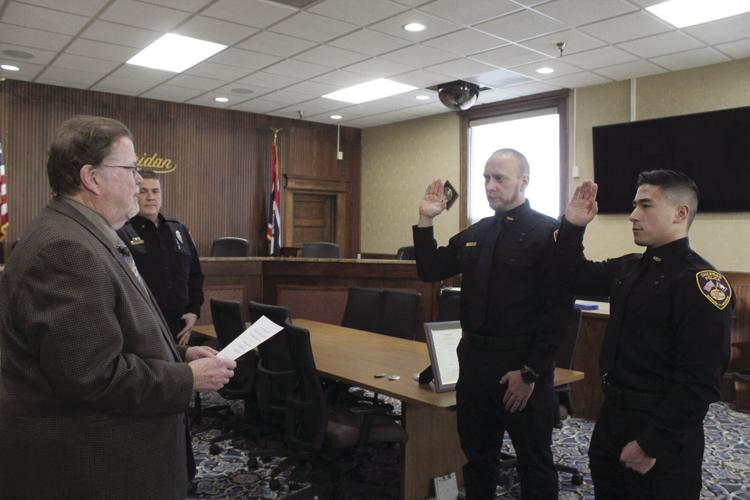 Sheridan Police Department swears in two new officers | Local News ...
