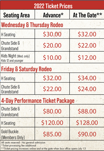 Purchase your WYO Rodeo tickets | Destination | thesheridanpress.com