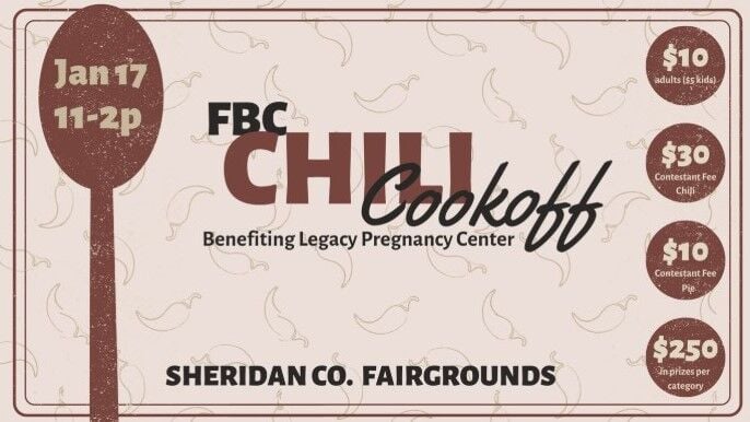 FBC Chili Cookoff set for Jan. 17 with proceeds to Legacy Pregnancy ...